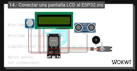 14 Conectar Una Pantalla LCD Al ESP32 Ino Copy 2 Wokwi ESP32