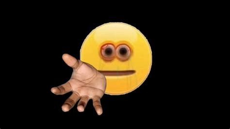 Создать комикс мем смайлик трогает смайлик с тянущейся рукой жуткий смайлик с рукой