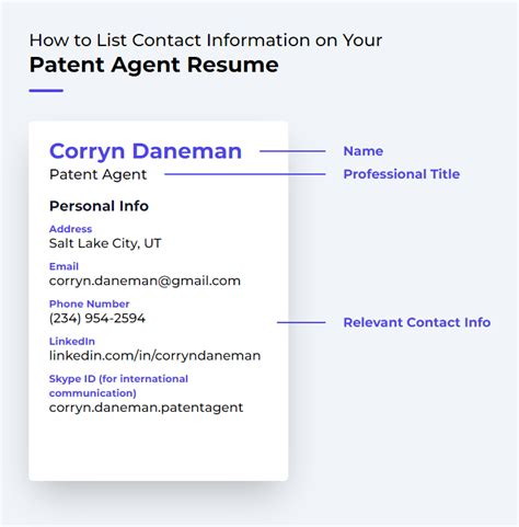 Patent Agent Resume Examples And Templates ResumeCat