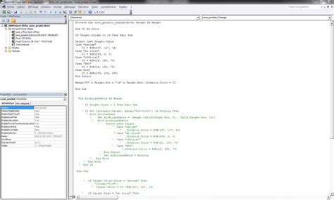 Xl 2010 Coloration Ligne Selon Choix Liste Déroulante Vba Macros