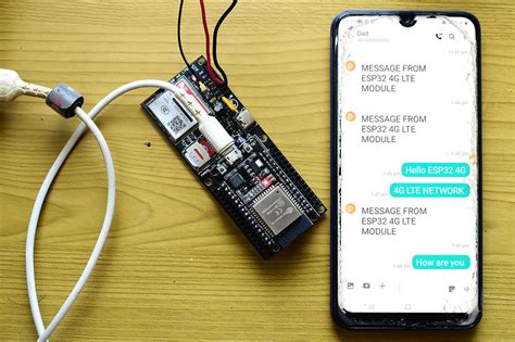 ESP32 Interface Simcom A7670C 4G LTE AT Command Call Read SMS And