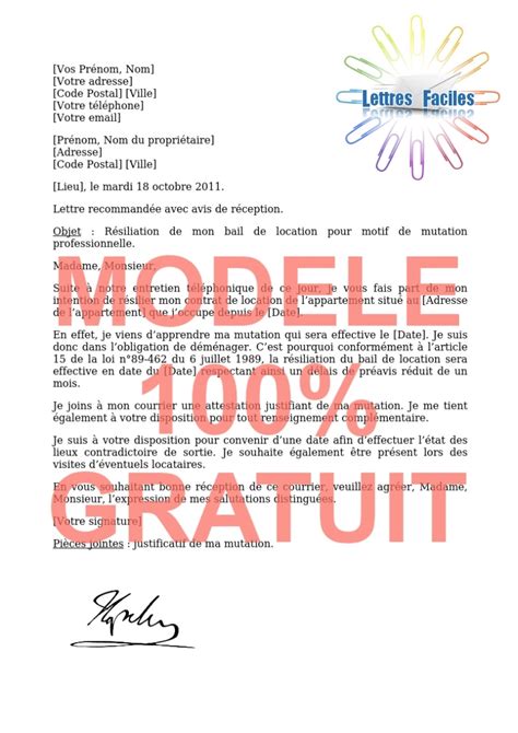 Lettre Type Mutation Logement Lettre Demande Mutation Logement Mjyun