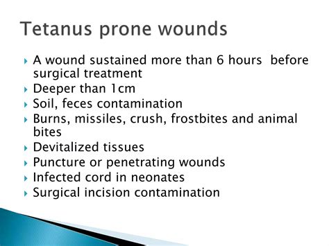 Tetanus Prophylaxis And Types Of Immunitynewnewv Pptx Infectious Tetanus Prophylaxis And Types Of Immunitynewnewv Pptx Infectious