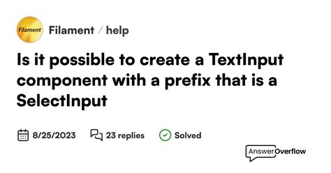 Is It Possible To Create A Textinput Component With A Prefix That Is A