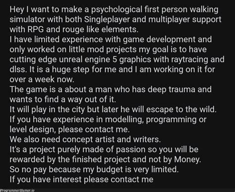 looking for game devs