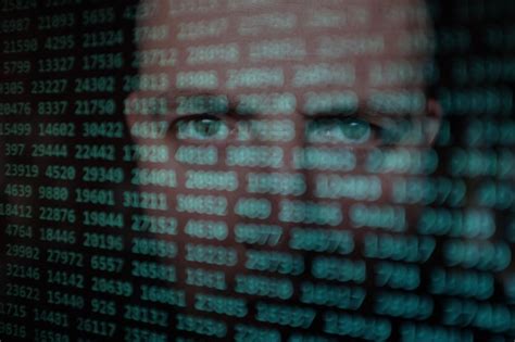 Premium Photo Double Exposure Of Man With Binary Codes