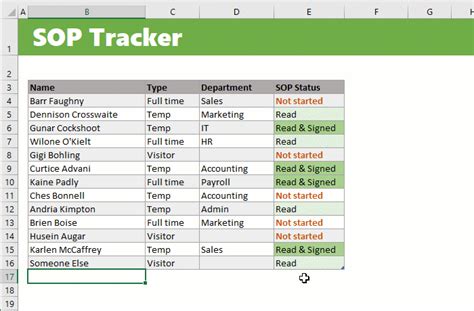 How To Create An Excel Tracker That Is Elegant Fun And User Friendly