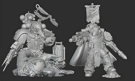 Sculpt Warhammer 40k Miniature 3d Model Dnd Tabletop 3d Figurine For 3d