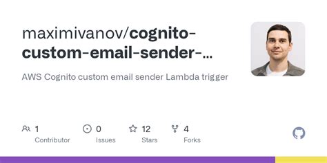 Github Maximivanovcognito Custom Email Sender Lambda Aws Cognito Custom Email Sender Lambda