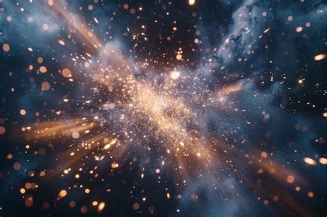 Premium Photo Journey Through The Cosmos As Colliding Particles