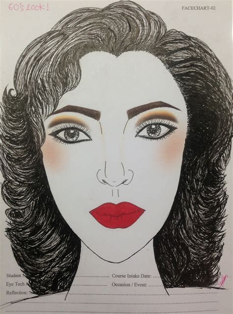 Makeup Is My Art Paper Works Face Charts Eye Templates