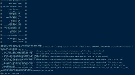 Random Gpu Sync Error · Issue 553 · Iperovdeepfacelab · Github