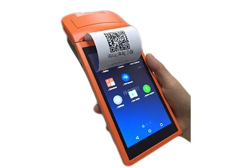 Portable Payment Android Handheld POS Terminal With Printer Inch Touch Screen