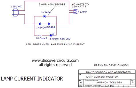 Electrical Current Indicator Basic Circuit Circuit Diagram
