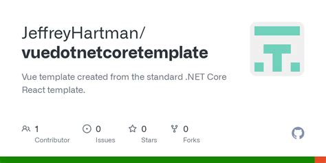 Github Jeffreyhartmanvuedotnetcoretemplate Vue Template Created