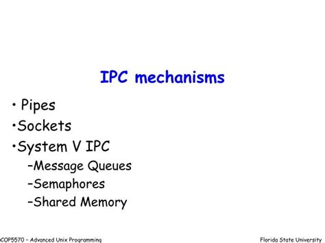 PPT IPC Mechanisms PowerPoint Presentation Free Download ID