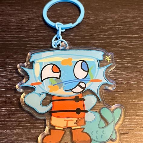 Finn Dandys World Roblox Keychain Etsy