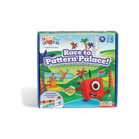 Numberblocks Race To Pattern Palace Board Game The Sensory Poodle