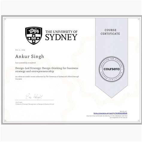 Ankur Singh On Linkedin Coursera Theuniversityofsydney Certificate