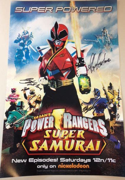 Power Rangers Super Samurai Signed Poster Contest On The Snymed Blog Like Alex Heartman Red