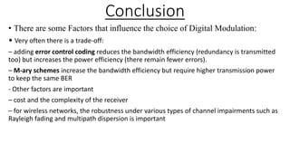 M Ary Psk Modulation PPTX Computer Networking Computing