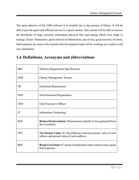 Library Management System Srs Pdf