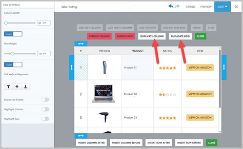 How To Duplicate A Row Column WP Table Builder
