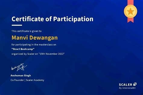 Manvi Dewangan On Linkedin I Recently Completed A React Bootcamp Where I Gained A Strong