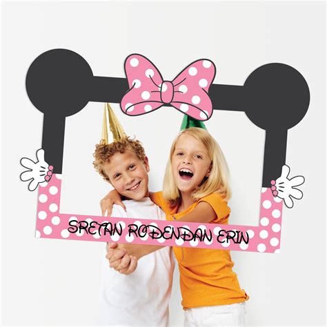 Personalized Minnie Mouse Photo Booth Frame Minnie Mouse Selfie Frame Minnie Mouse Party