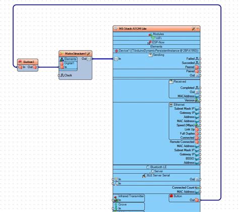 Step 4 For Sender M5 Stack Atom Lite In Visuino Add Set And Connect