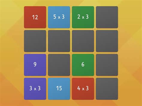 3 Times Tables Parejas