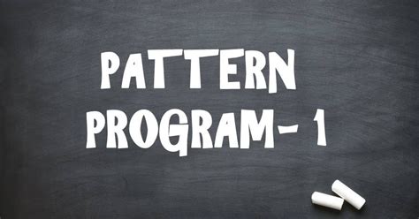 Pattern Program 1