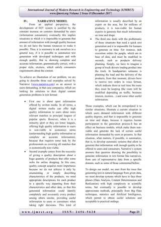 Narrative Text Generation Model From Data PDF