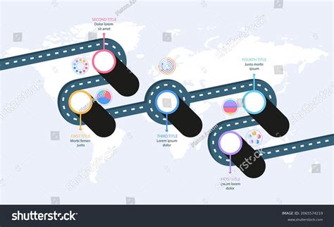 Road Map Infographic Creative Plan Design Stock Vector Royalty Free Shutterstock