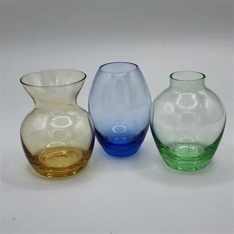 Colored Glass Vases Etsy