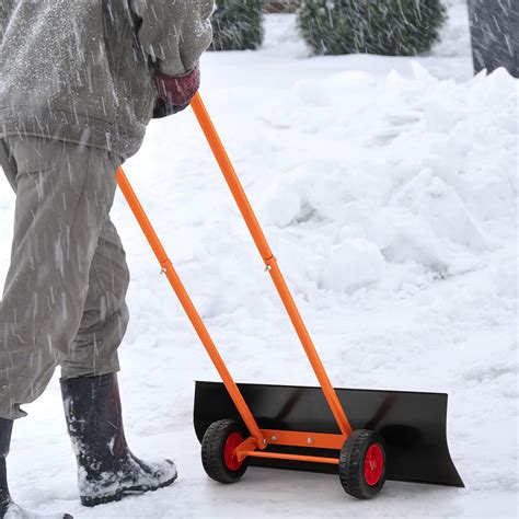 Snow Plow Snow Dump Snow Shovel With Wheels Shovel Wheeled Snow Pusher