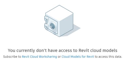 You Currently Dont Have Access To Revit Cloud Models In Specific Revit Version After
