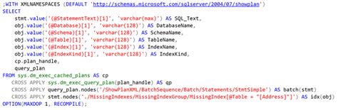 Sql Tuning Finding Statements For Missing Indexes Sql Tech Blog