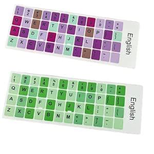 2pcs Laptop Keyboard Stickers Keyboard Stickers For Laptop Colorful