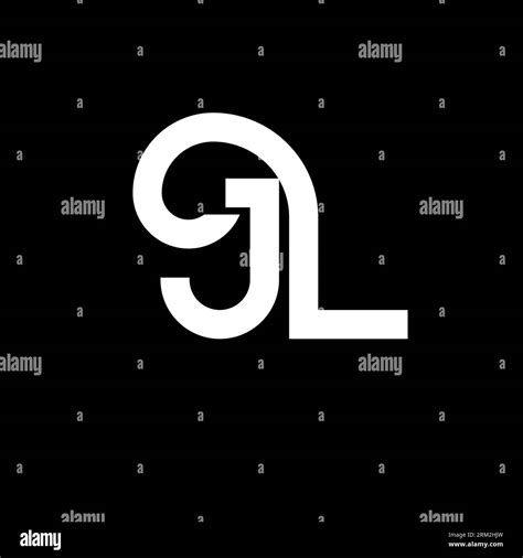 Jl Letter Logo Design On Black Background Jl Creative Initials Letter Logo Concept Jl Letter