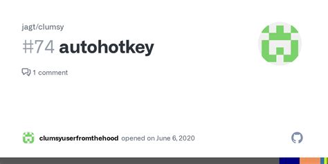 Autohotkey · Issue 74 · Jagtclumsy · Github