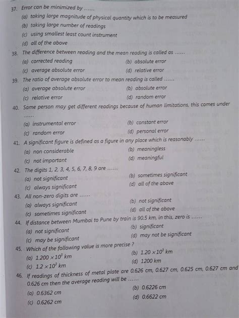 The Difference Between Reading And The Mean Reading Is Called As