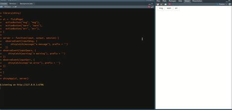 R Possible To Show Console Messages Written With `message` In A Shiny Ui Stack Overflow