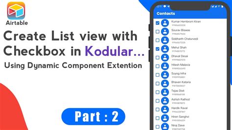 Listview With Checkbox For Kodular Listview Item Slect Slect All