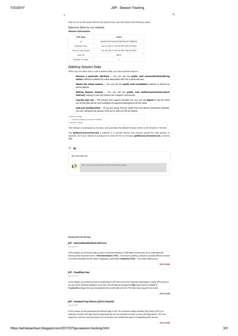 Jsp Session Tracking Pdf