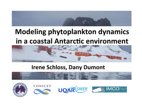 Pdf Modeling Phytoplankton Dynamics In A Coastal Antarctic Environment