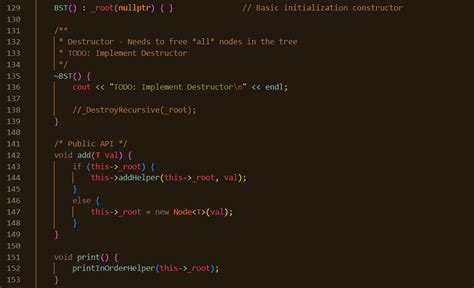 Solved I Need To Implement Four Functions Into This Bst In