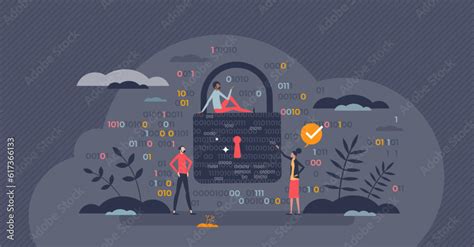 Cybersecurity And Cyberspace Data Safety Protection Tiny Person Concept