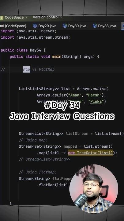 🔥34100 Days Java Interview Questions Map Vs Flatmap Functions Coding Codinginterview Youtube