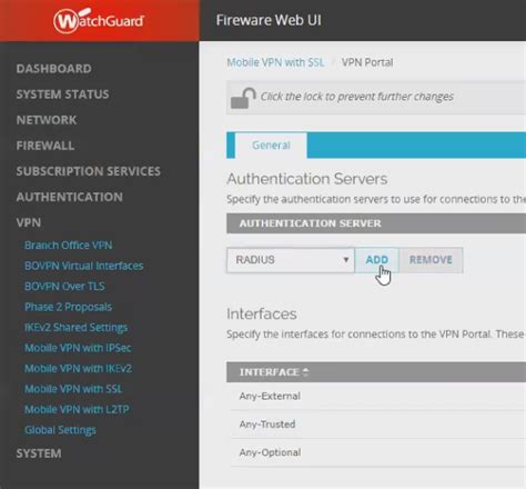 Watchguard VPN Portal Settings AuthLite V2 4 Documentation AuthLite